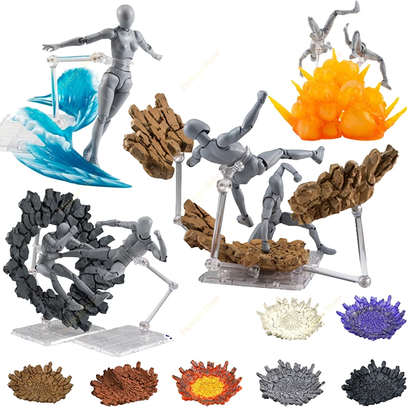 Action-Figure-Fissure-Burning-Explosion-Flame-Smoke-Wave-Special-Effect ...