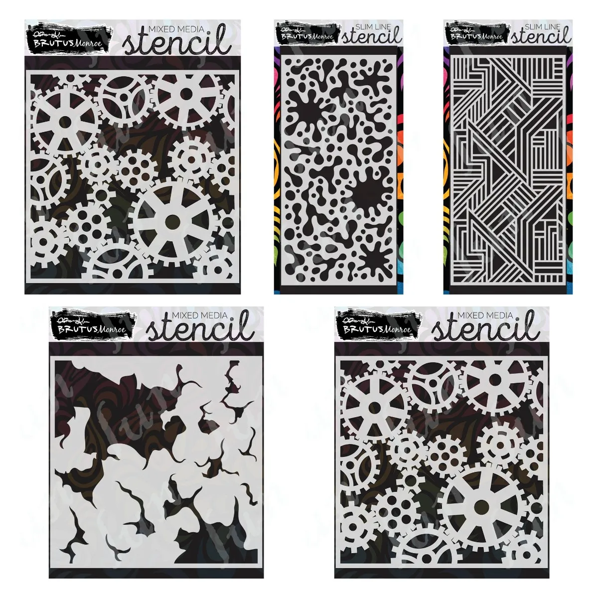 Gears-Slimline-Stencil-Drawing-Layered-Stencils-for-DIY-Scrapbooking ...