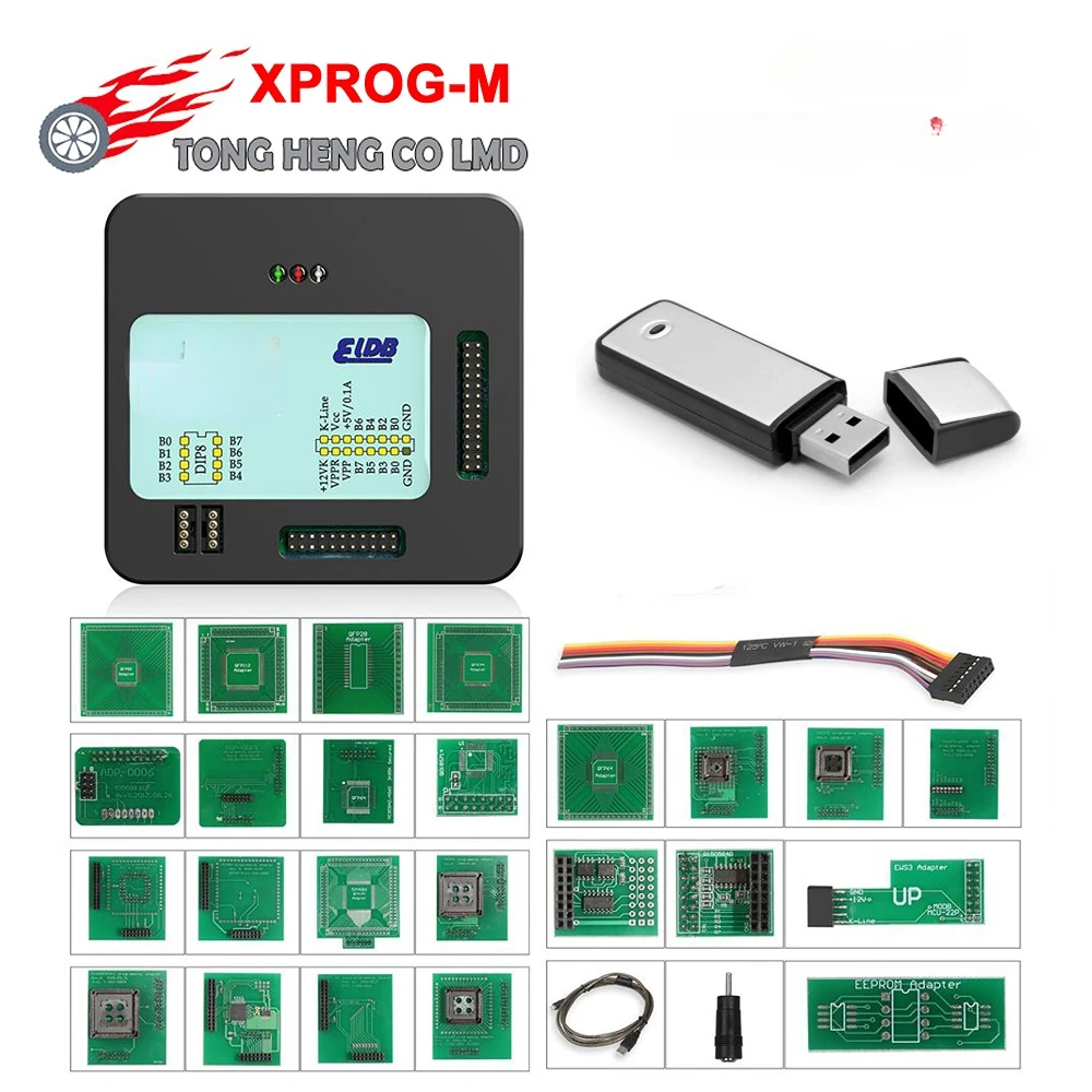 Xprog-m V6.12 Ecu Programmer Xprog M V6.12 V5.84 V5.55 Full Adapters With Usb Dongle X-prog M ...