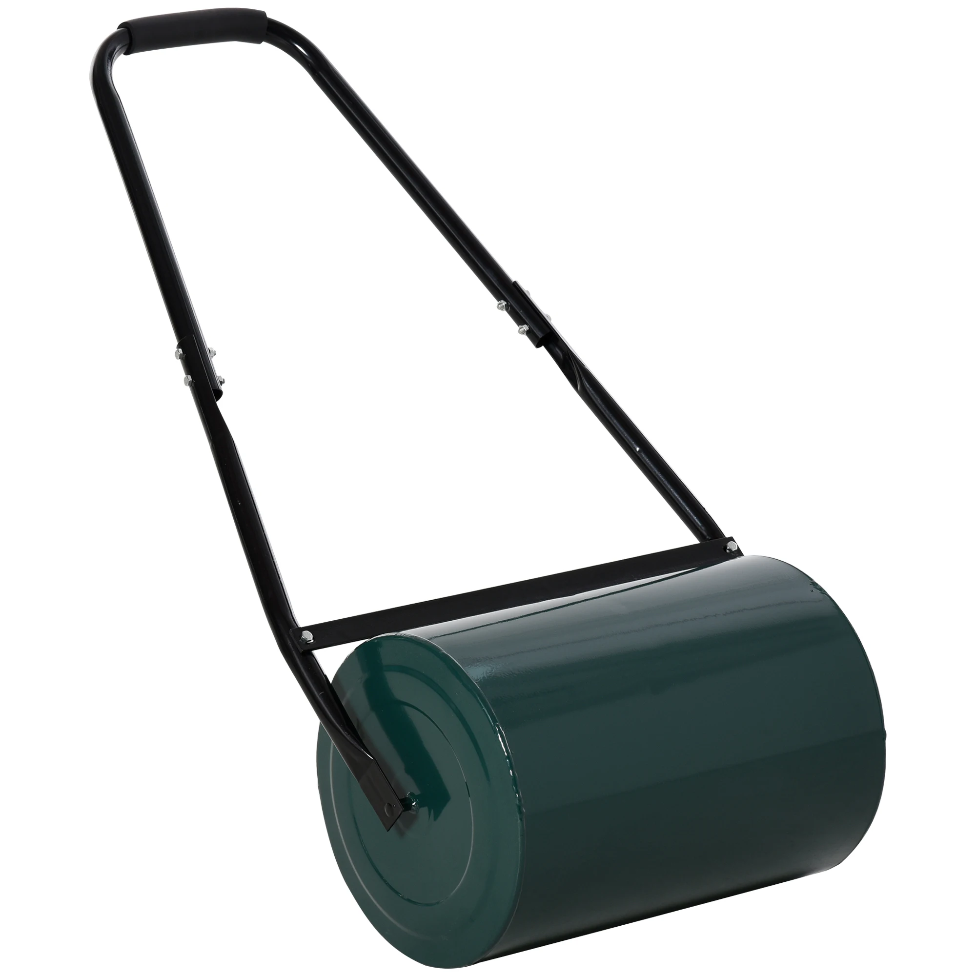 Outsunny Lawn Roller Width 50cm Ø30Cm 30L with U-Handle Dark Green ...
