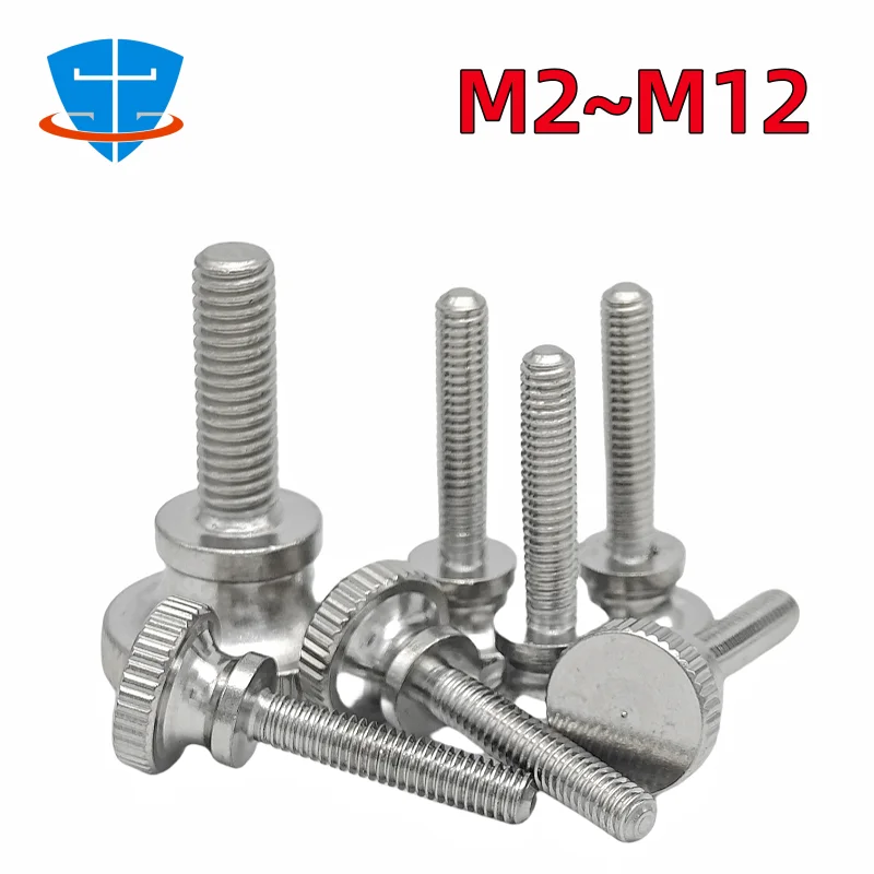 304 Stainless Steel Knurl High Step M2 M3 M4 M5 M6 M8 M10 M12 GB834 ...