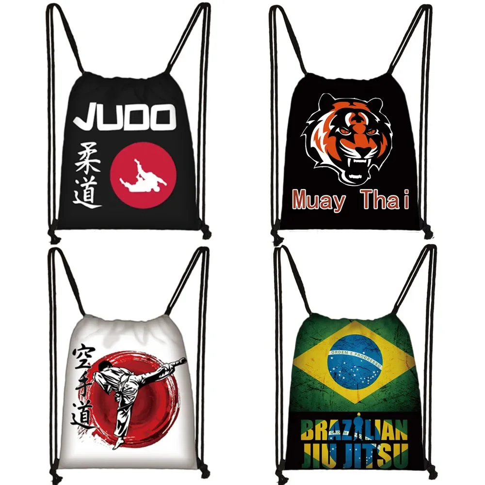 Martial-Art-Judo-Muay-Thai-Karate-Jujitsu-Drawstring-Bag-Boys-Girls ...