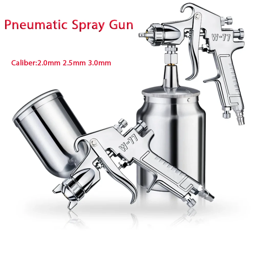 W-77-Paint-Spray-Gun-Paint-Spray-Gun-with-Flow-Cup-400ml-1000ml-Volume ...