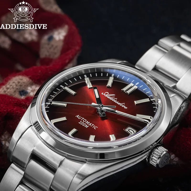 Reloj Automático ADDIESDIVE de zafiro para hombre, reloj analógico de ...