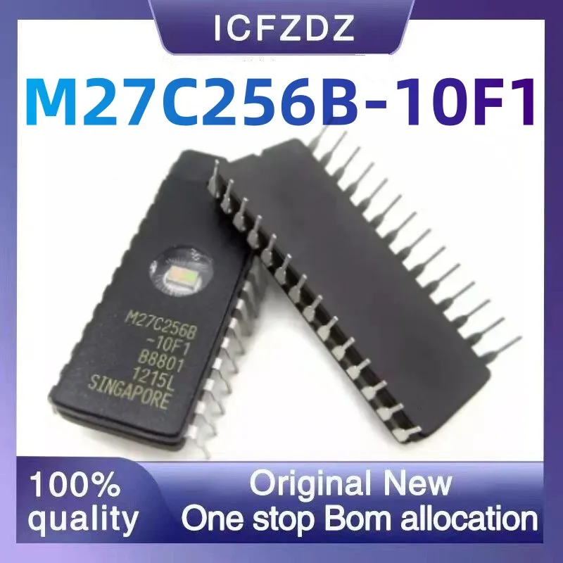 100%New original M27C256B-10F1 Memory 27C256 EPROM 256KBIT PARALLEL ...