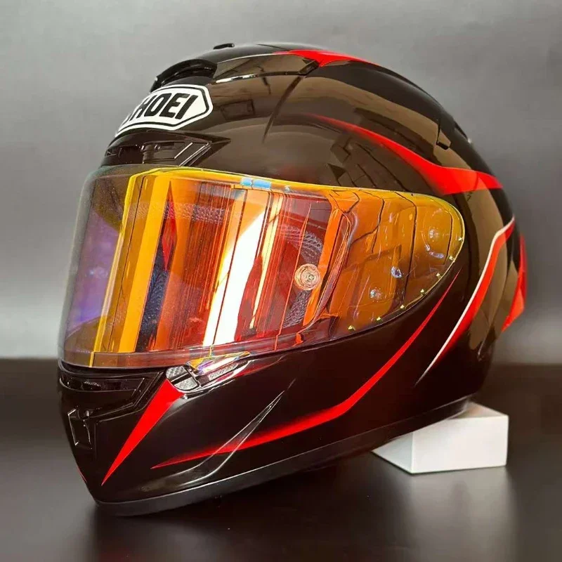 Full-Face-Motorcycle-Helmet-X-Spirit-III-Black-Red-H2-Helmet-X-Fourteen ...