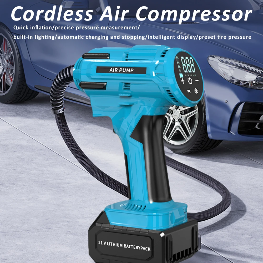 Cordless-Air-Compressor-Portable-Tire-Inflation-Pump-Tyre-Inflator ...