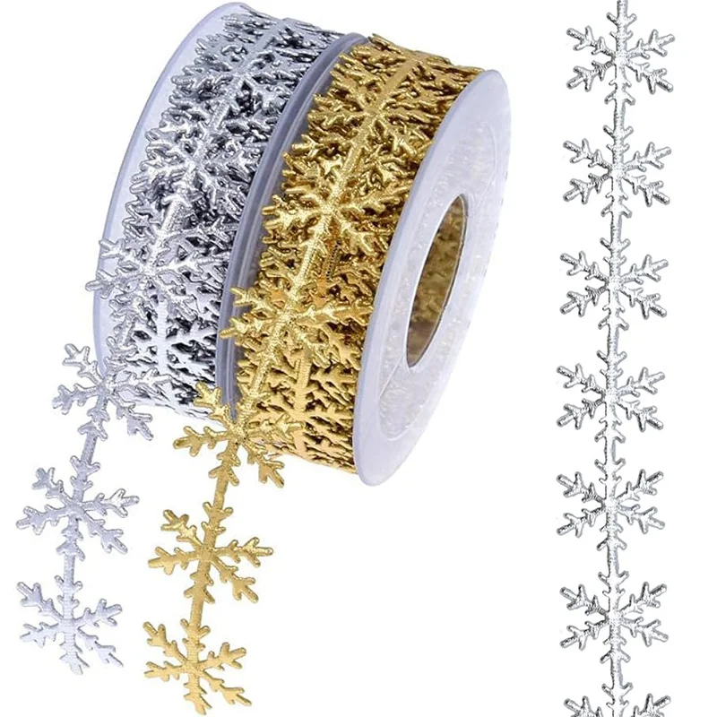 10M-Roll-Christmas-Snowflake-Ribbon-2-5cm-Snowflake-Lace-Fabric-Trim ...