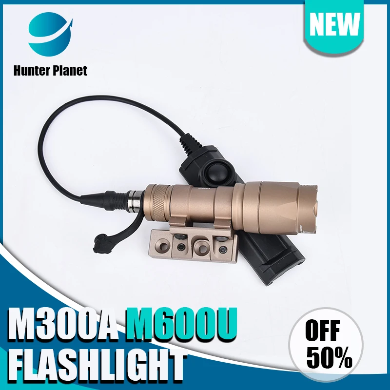 Surefi-M600-M600U-Airsoft-Powerful-Flashlight-Tactical-M300-M300A-Scout ...