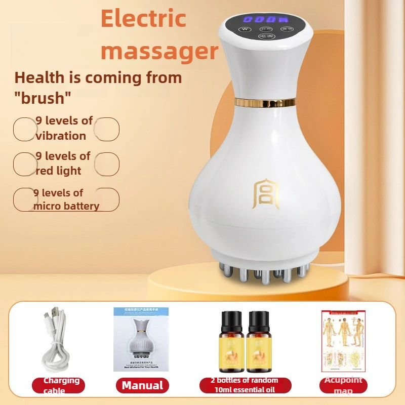 Electric Massager For Muscles 9 Modes Vibrating Massager Handheld ...
