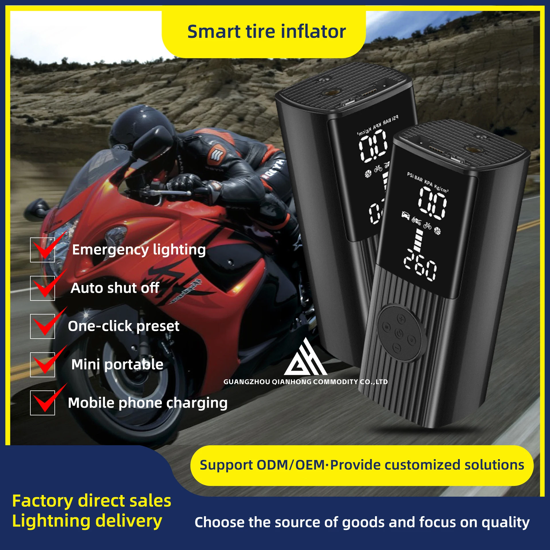 Digital-Tire-Inflator-DC-12-Volt-Car-Portable-Air-Compressor-Pump-180 ...