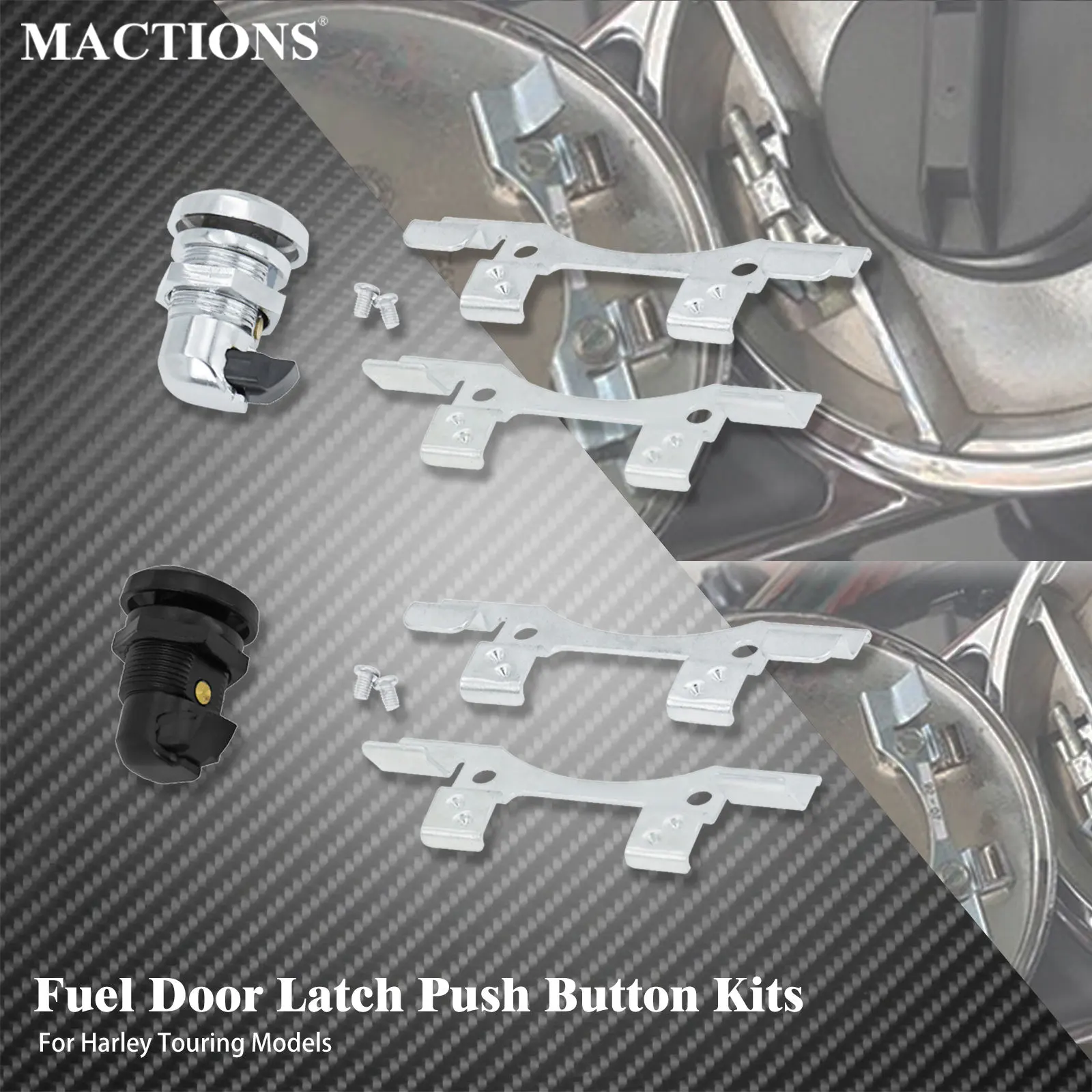 Motorcycle-Fuel-Door-Latch-Push-Button-For-Harley-Touring-Road-King ...