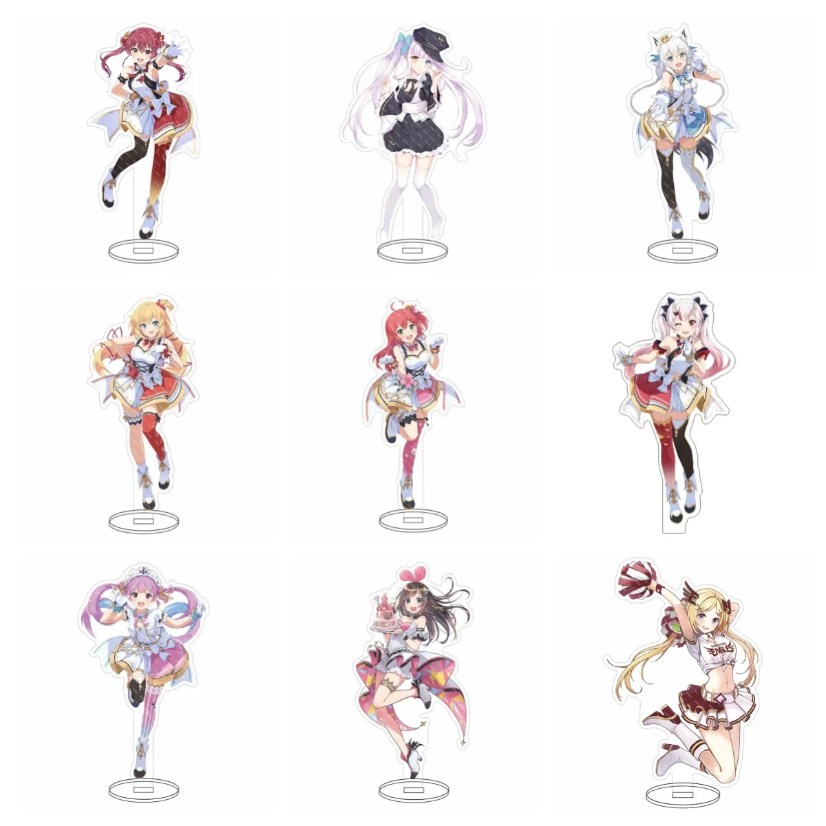 Hot Anime Hololive Vtuber Acrylic Figure Stand Action Figure Desktop ...