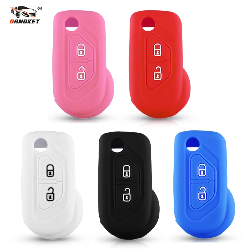 Dandkey 2 Buttons Silicone Car Remote Flip Key Fob Shell Cover Case For ...