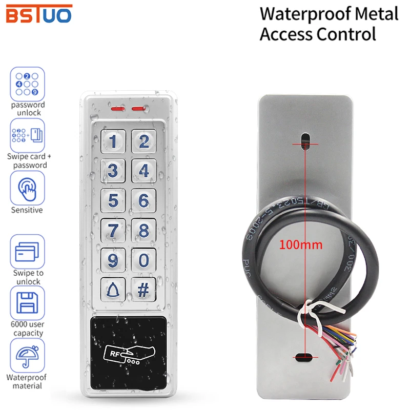 Outdoor-Waterproof-Access-Control-Keypad-RFID-Keyboard-System-125KHz ...