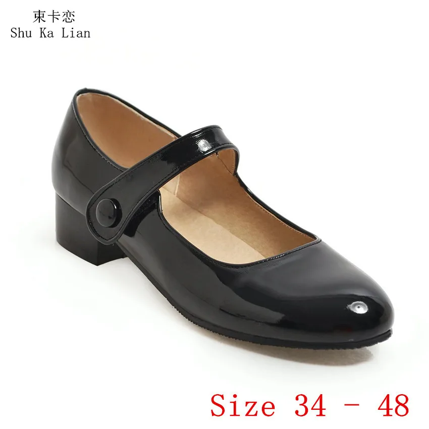 Low-High-Heel-Shoes-Women-Pumps-Mary-Janes-Shoes-Low-High-Heels-Kitten ...