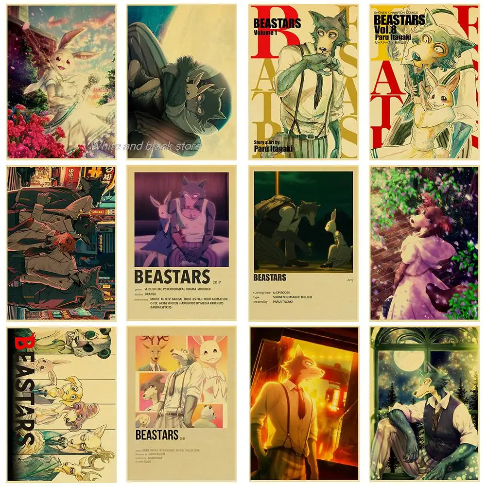 BEASTARS Poster Decor For Home Poster Anime Room Wall Pictur Kraft ...