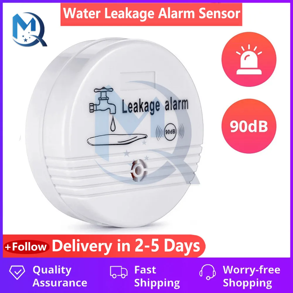 Wireless Water Alarm Independent Battery Water Alarm Sensor Detector ...