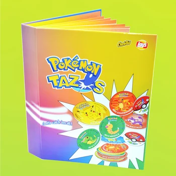 100/160pcs Pokemon Tazos 1/ 2 Generation Strokes Box 3D Round Square ...
