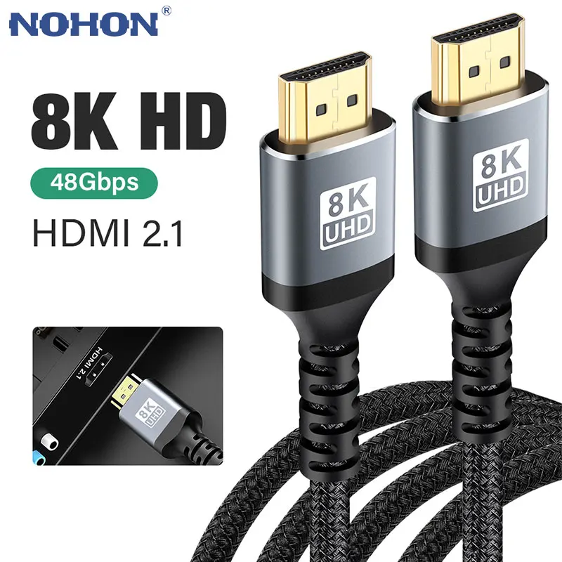 8k-HDMI-2-1-Cable-Certified-48Gbps-High-Speed-144Hz-8k-4K-60Hz-eARC-ARC ...