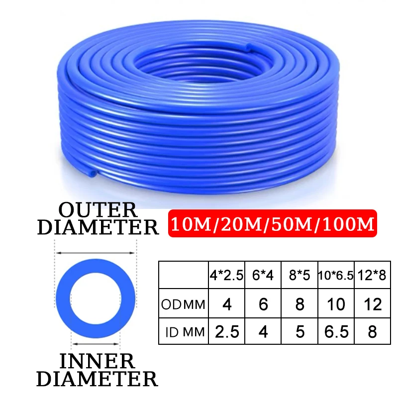 Pneumatic-Component-Air-Hose-Tube-Blue-Color-10M-20M-50M-100M-4mm-6mm ...
