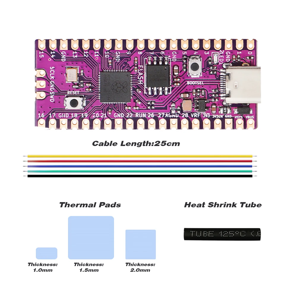 BitFunx Raspberry PicoBoot Board RP2040 Dual-Core 264KB ARM 16MB SD2SP2 Adapter GC2SD Card ...