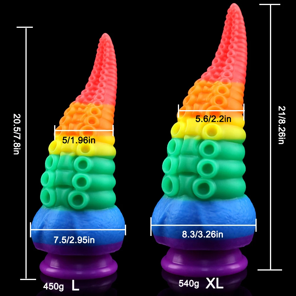 Godemiché Pieuvre En Silicone Pour Homme Et Femme, Énorme Plug Anal, Avec Ventouse, Massage De ...