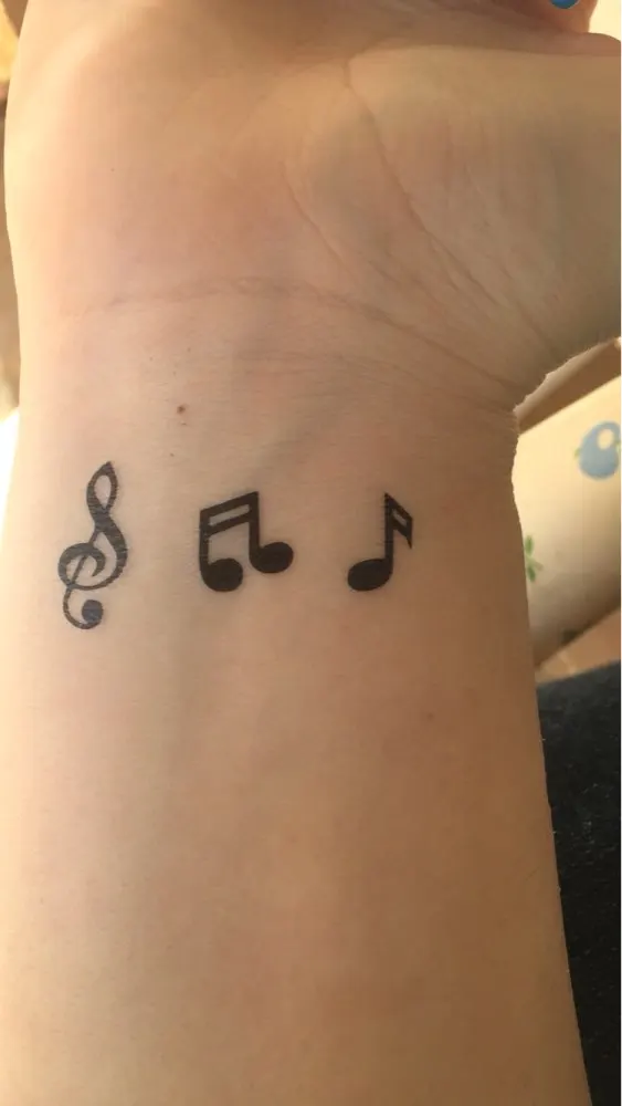 Star And Music Note Tattoo Designs