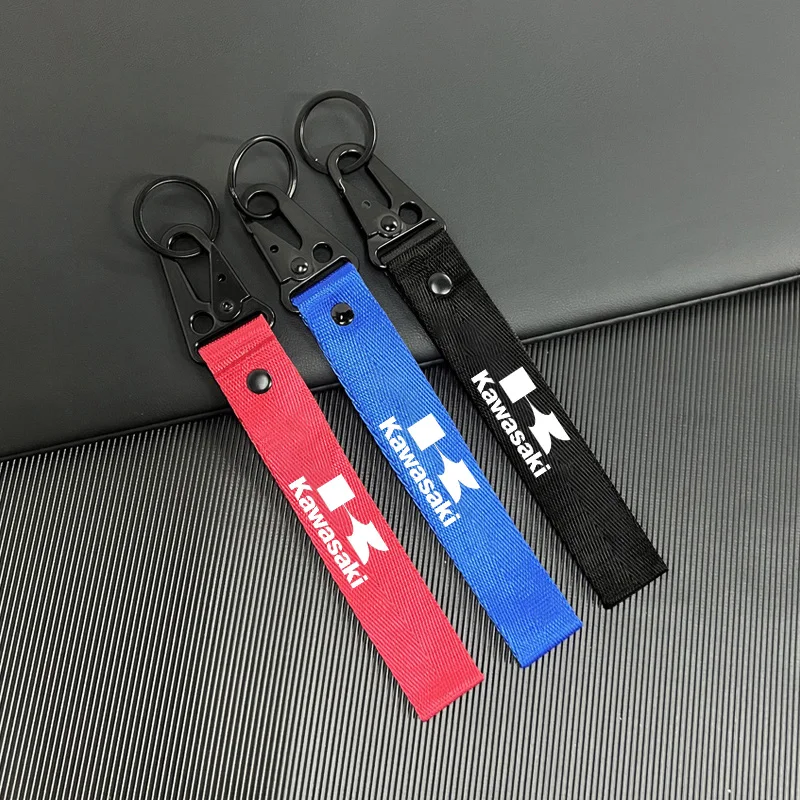 New Motorcycle Lanyard Nylon Printing Emblem Style Keychain For ...