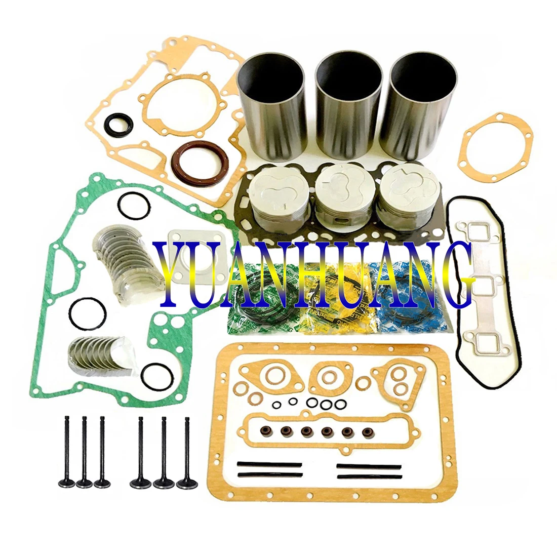 L3E Engine Rebuild Kit With Valve Guide Seat Overhual Repair Gasket Set ...