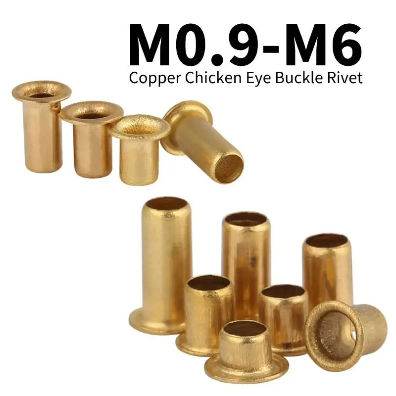 300-200-100-50pcs-Copper-Chicken-Eye-Buckle-Rivet-Hollow-Copper-Hollow ...