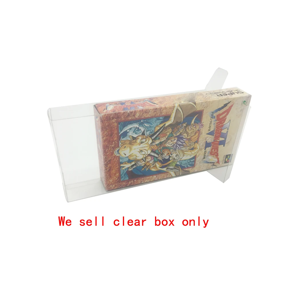 Transparent Display Pet Plastic Box For Sfc Japan Game Protection ...