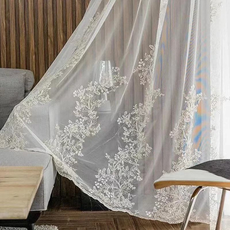 European-embroidered-luxury-sheer-curtains-for-living-room-bedroom ...