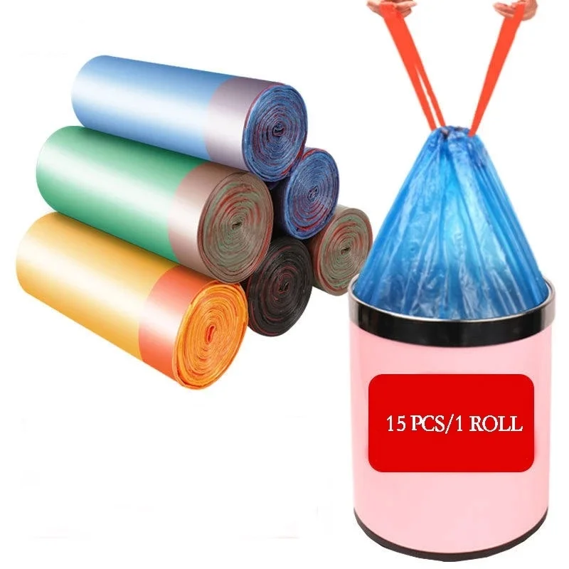 5Roll-High-Quality-Trash-Bags-Garbage-Bag-Storage-Kitchen-Garbage-Box ...