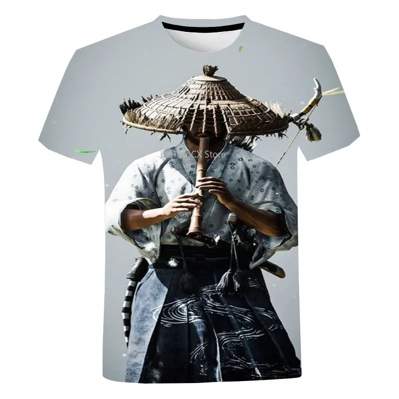 Men-Women-Hip-Hop-Streetwear-Ninja-Tees-Tops-Harajuku-Japanese-Samurai ...