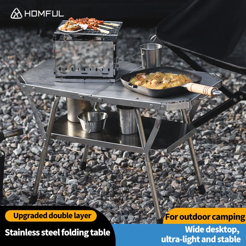 HOMFUL-outdoor-portable-small-steel-table-picnic-barbecue-table-camping ...
