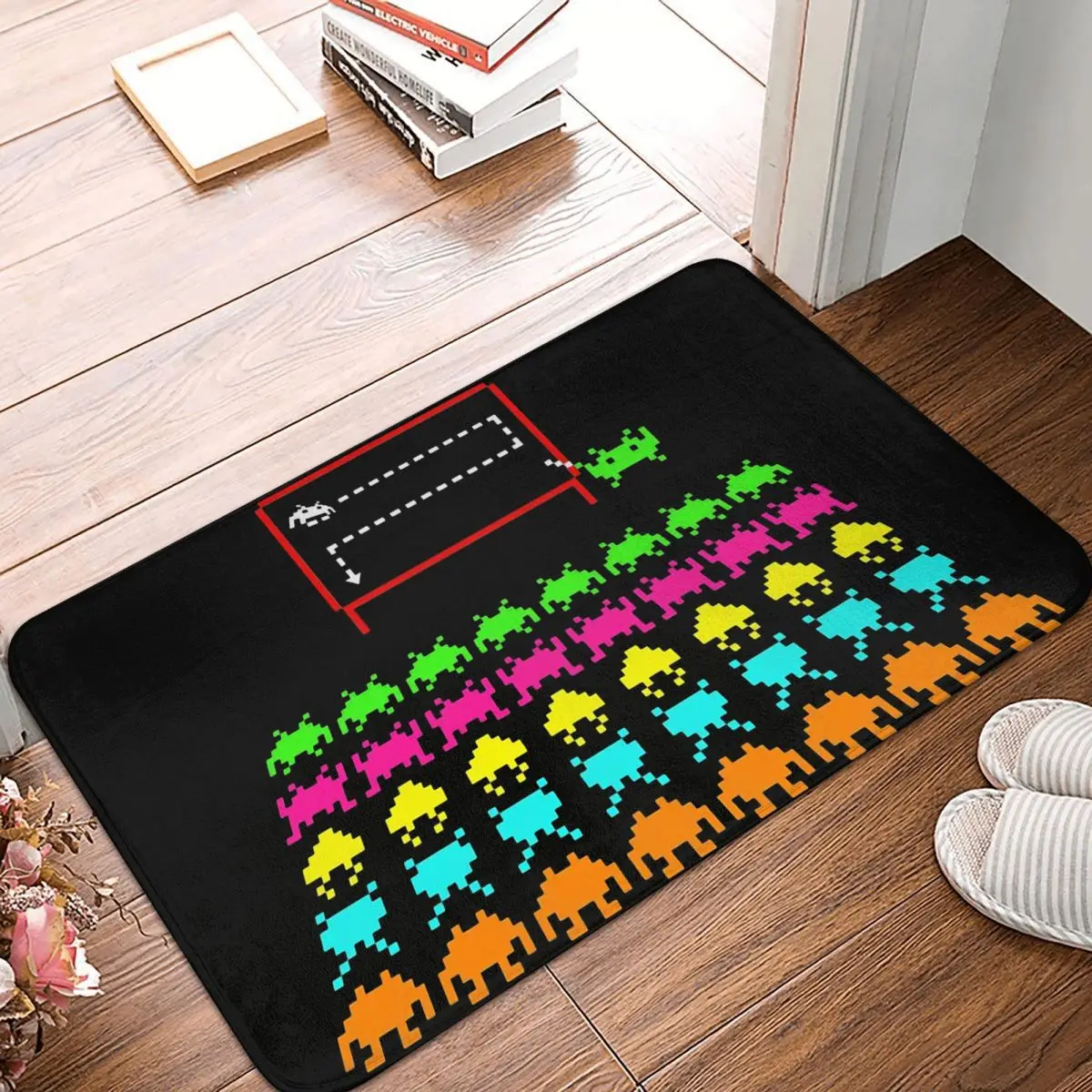 Space Invaders Doormat | Space Invaders Carpet | Kitchen Arcade Carpet ...