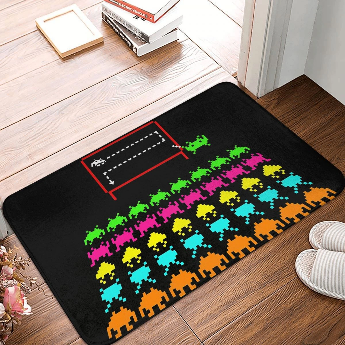 Space Invaders Doormat | Space Invaders Carpet | Kitchen Arcade Carpet ...