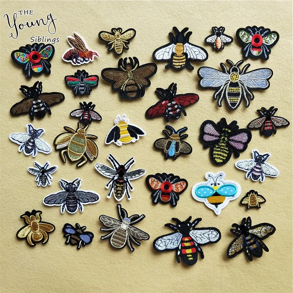 High-quality-1PCS-Insect-stickers-Sew-On-Applique-embroidery-Bee ...