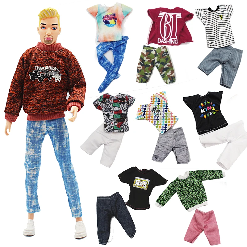For 30cm Ken Barbie Male Doll Clothes Fashion Men's Wear Casual Sports ...