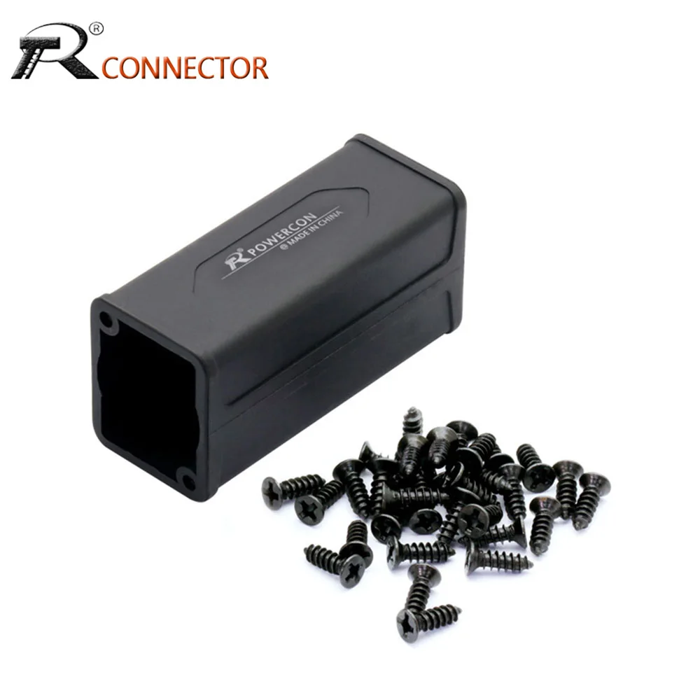 1pc Led Powercon Ac 스피커 커플러 익스텐더 커넥터 케이스 34 핀 여성 Speakon 패널 장착 스트레이트
