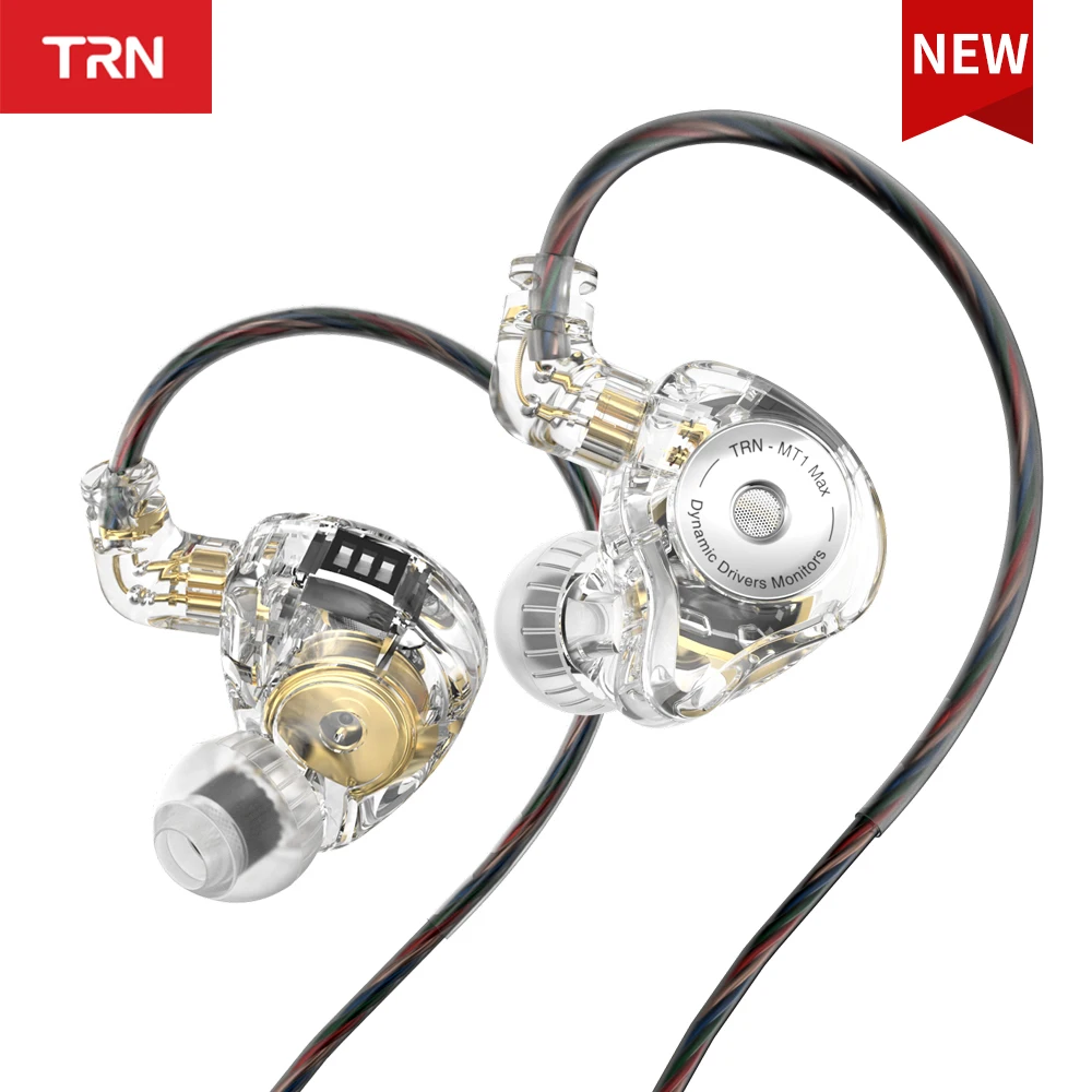 TRN MT1 MAX In ear Monitor Generation Dual Magnet Dynamic Driver Wired ...