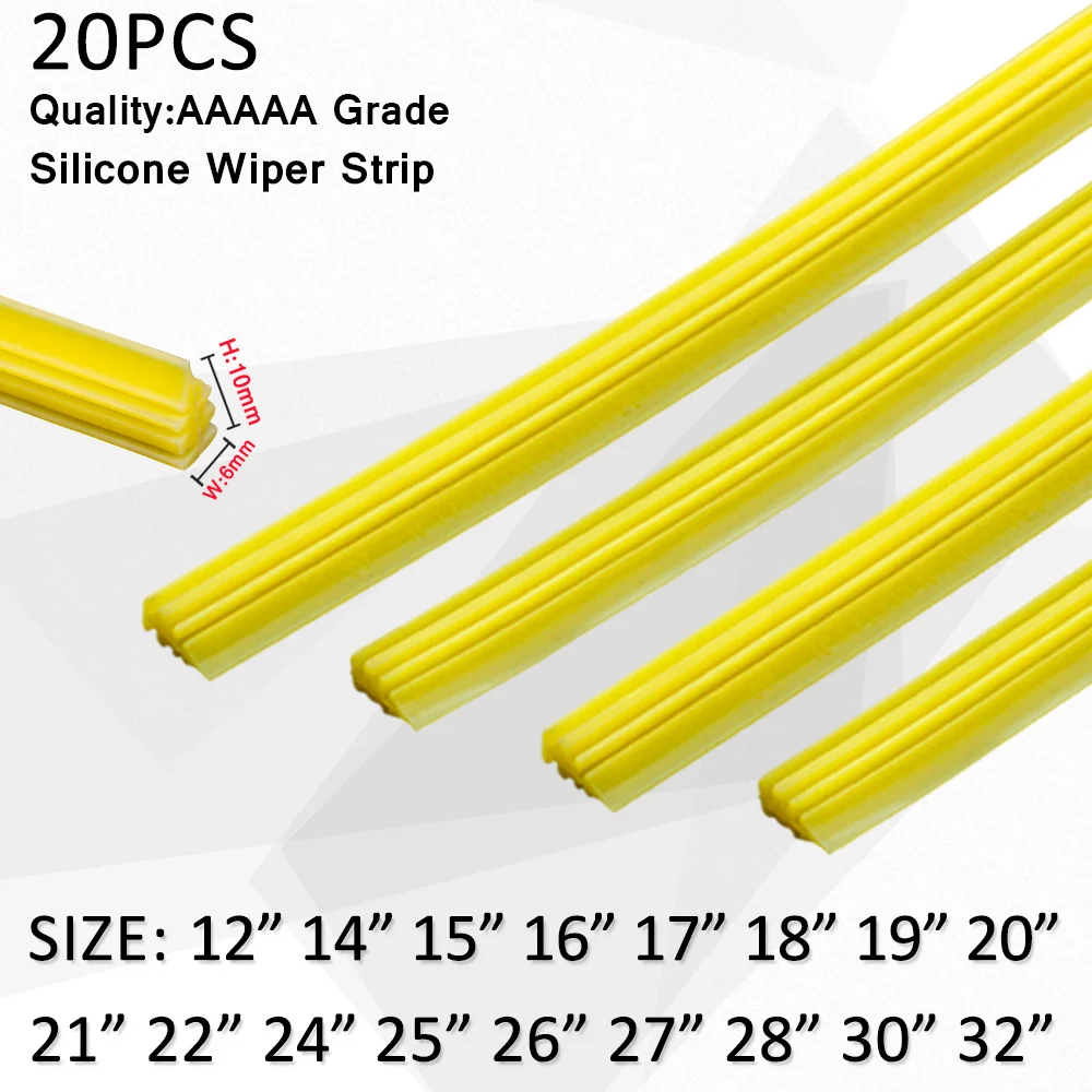 20pcs-Universal-Car-Wiper-Silicagel-Refill-Strips-for-Frameless-Wipers ...