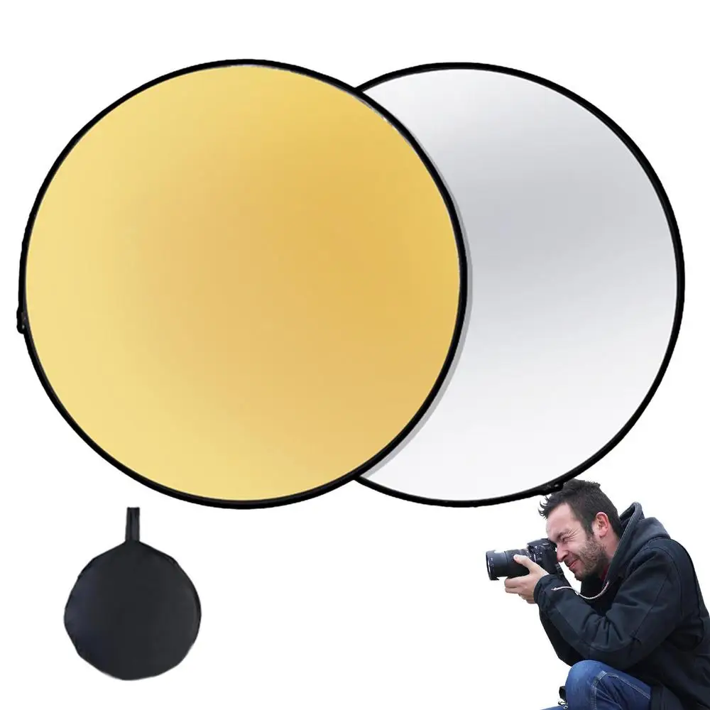 Réflecteur de studio photo et vidéo pliable AIHONTAI - 110CM - Disque ...