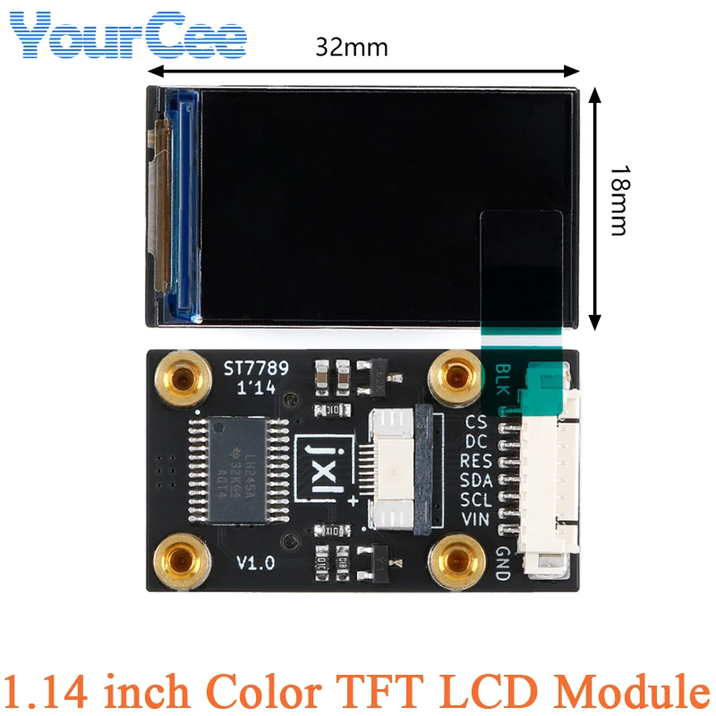 M-dulo-de-pantalla-LCD-TFT-IPS-de-1-14-pulgadas-controlador-SPI-para ...