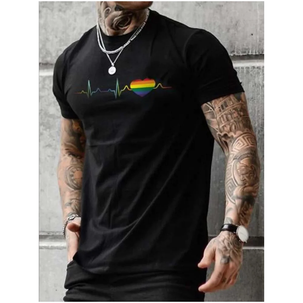 Man-Summer-Shirts-Everyday-LGBT-Gay-T-Shirt-Holiday-Men-s-Casual-T ...