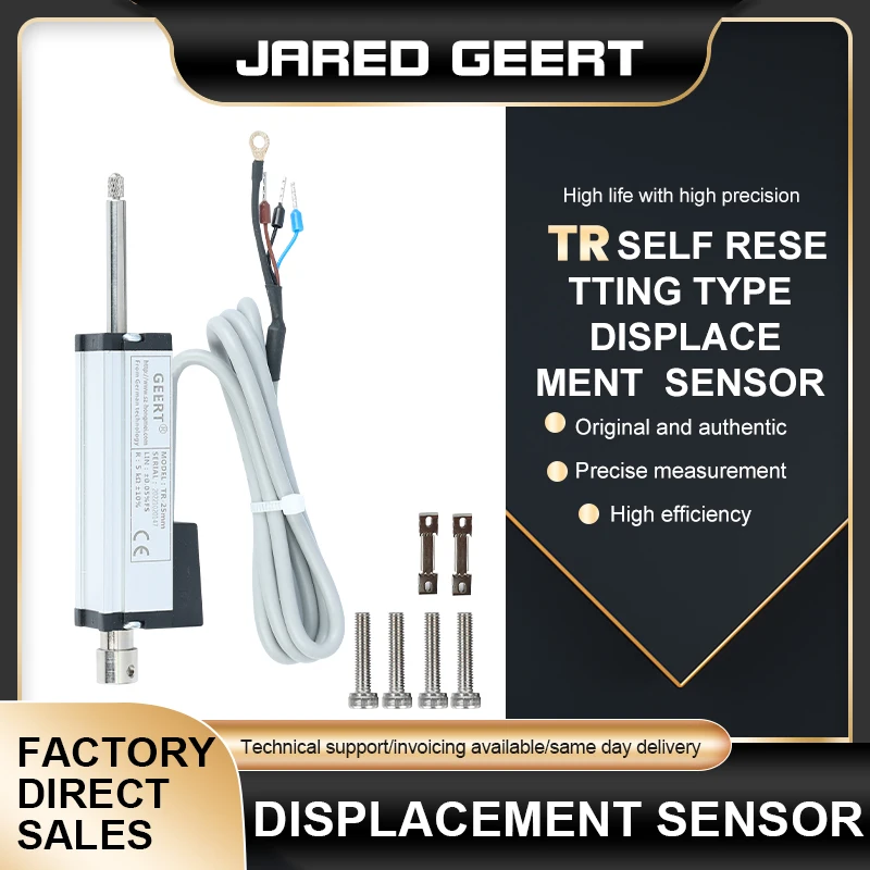 GEERT Automatic Reset TR Type 10-75mm Mini Linear Potentiometer Sensor ...