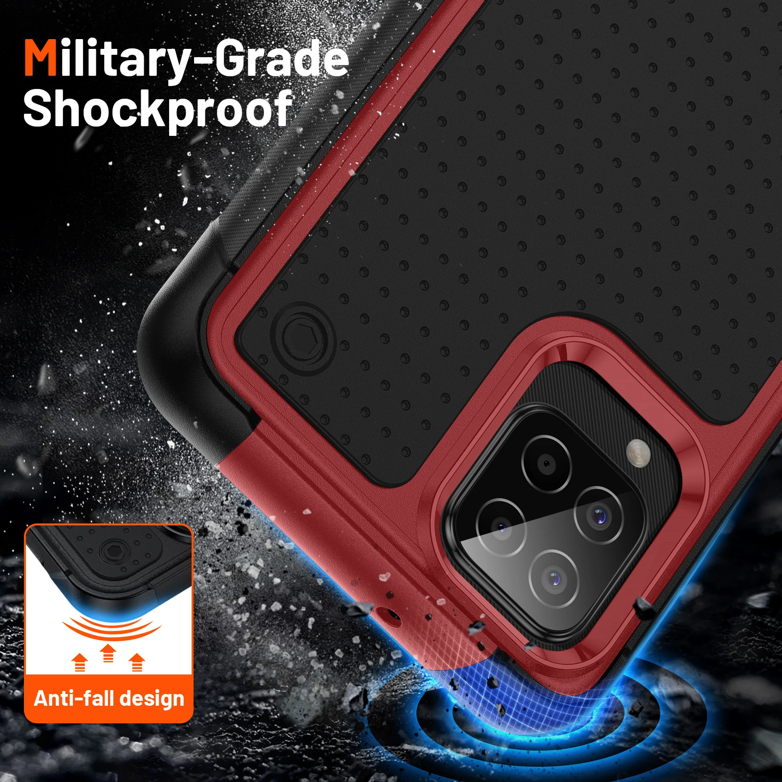 Shockproof Military Grade Armor Phone Case with Drop Proof Protection ...
