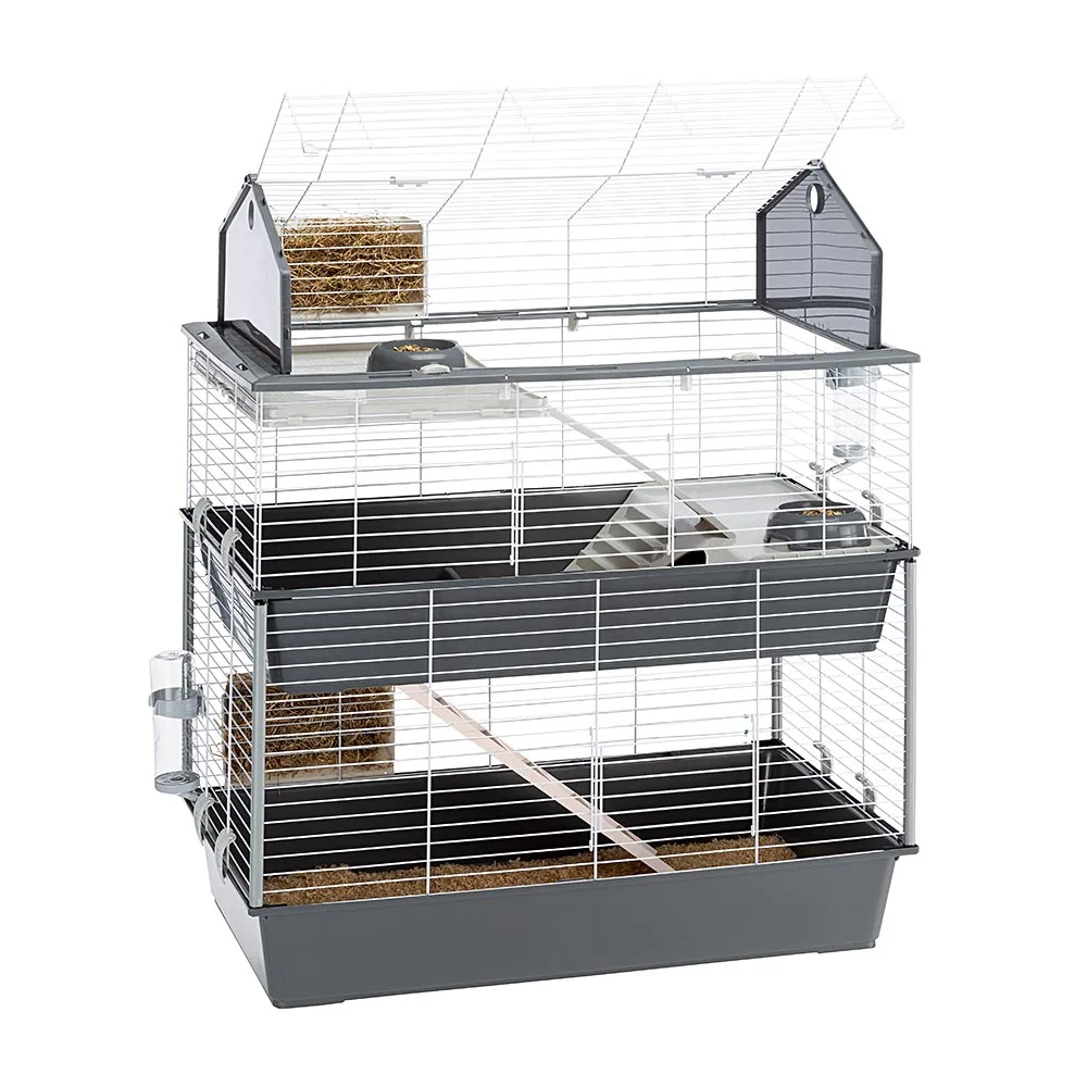 Ferplast-BARN-100-DOUBLE-Cage-for-Rabbits-and-Small-Animals-with-3 ...