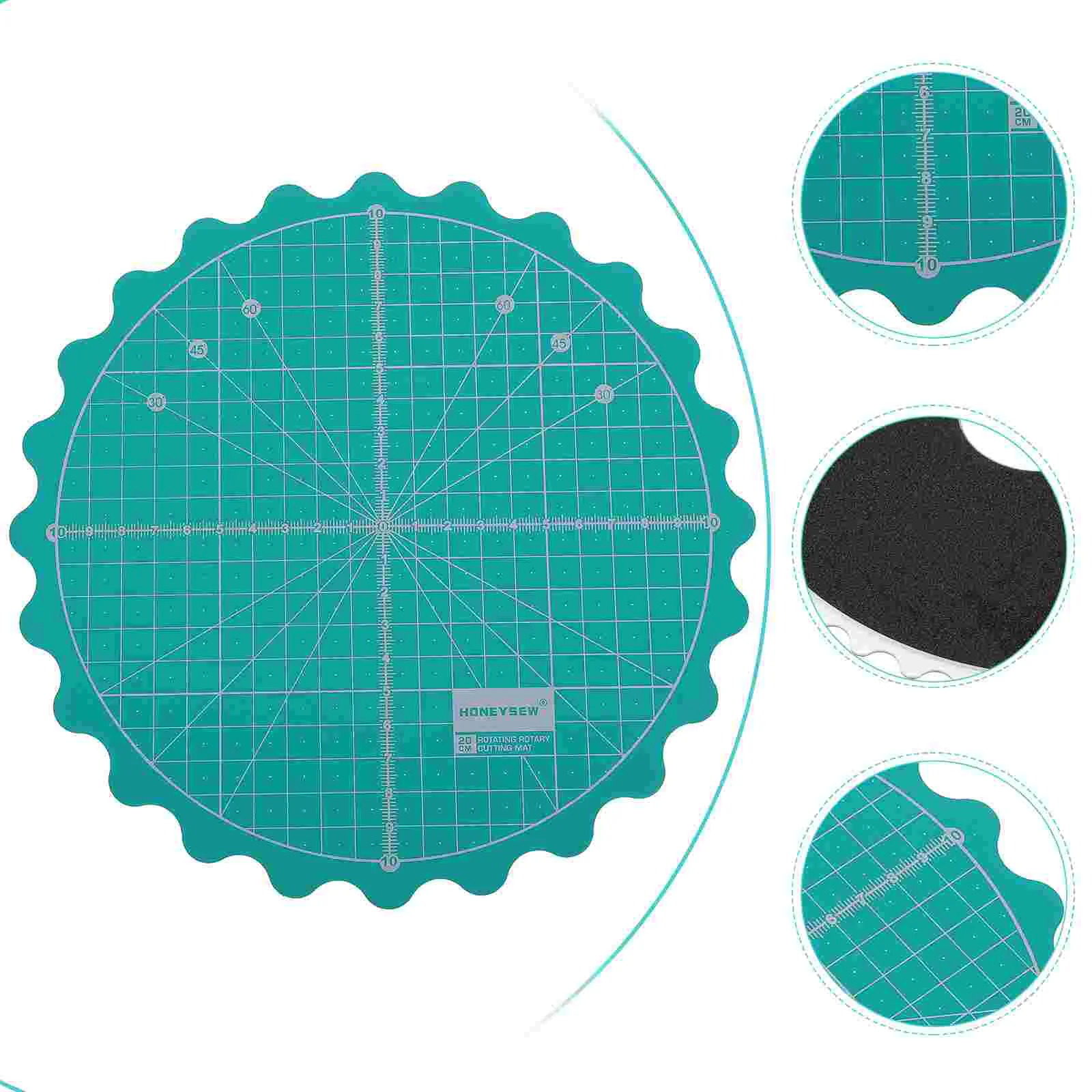 Circle-Rotary-Cutting-Mat-Round-Self-Rotary-Mat-Turntable-Green-for ...